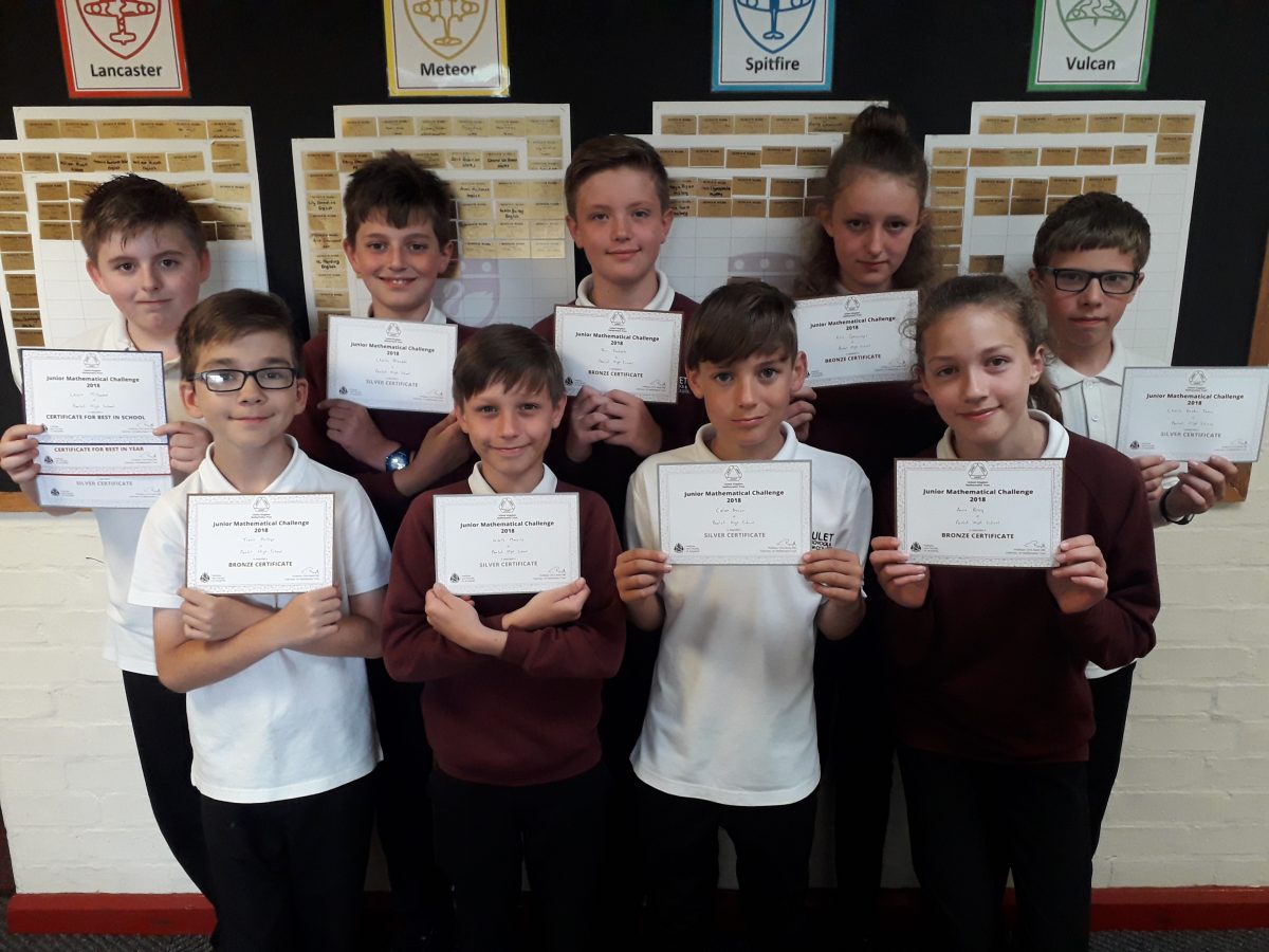 Junior Maths Challenge Success 2018 Year 7 PinBoard Paulet High Junior Maths Challenge Success 2018 Year 7 PinBoard Paulet High
