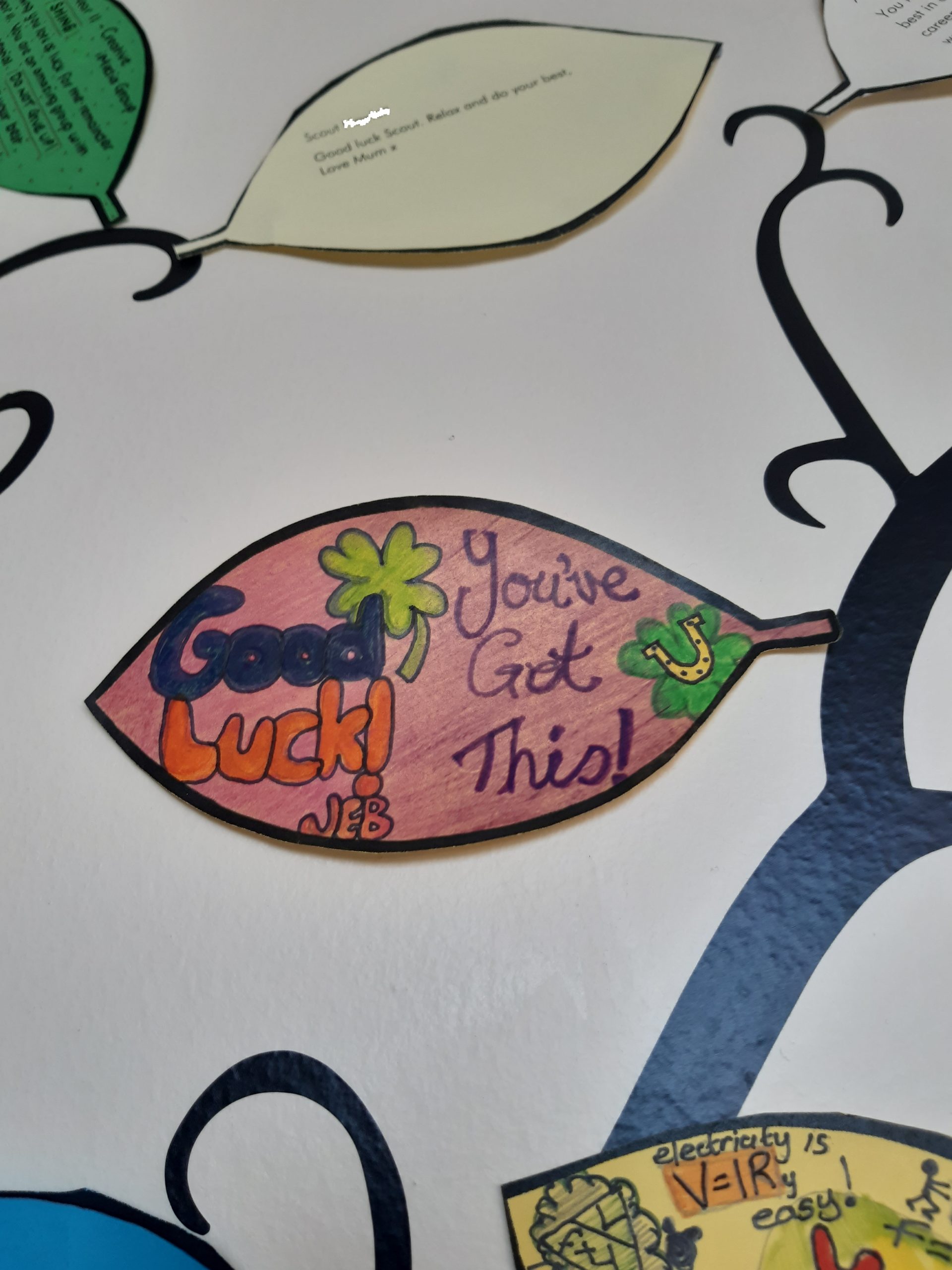 Good Luck Tree messages – Paulet High School & 6th Form College