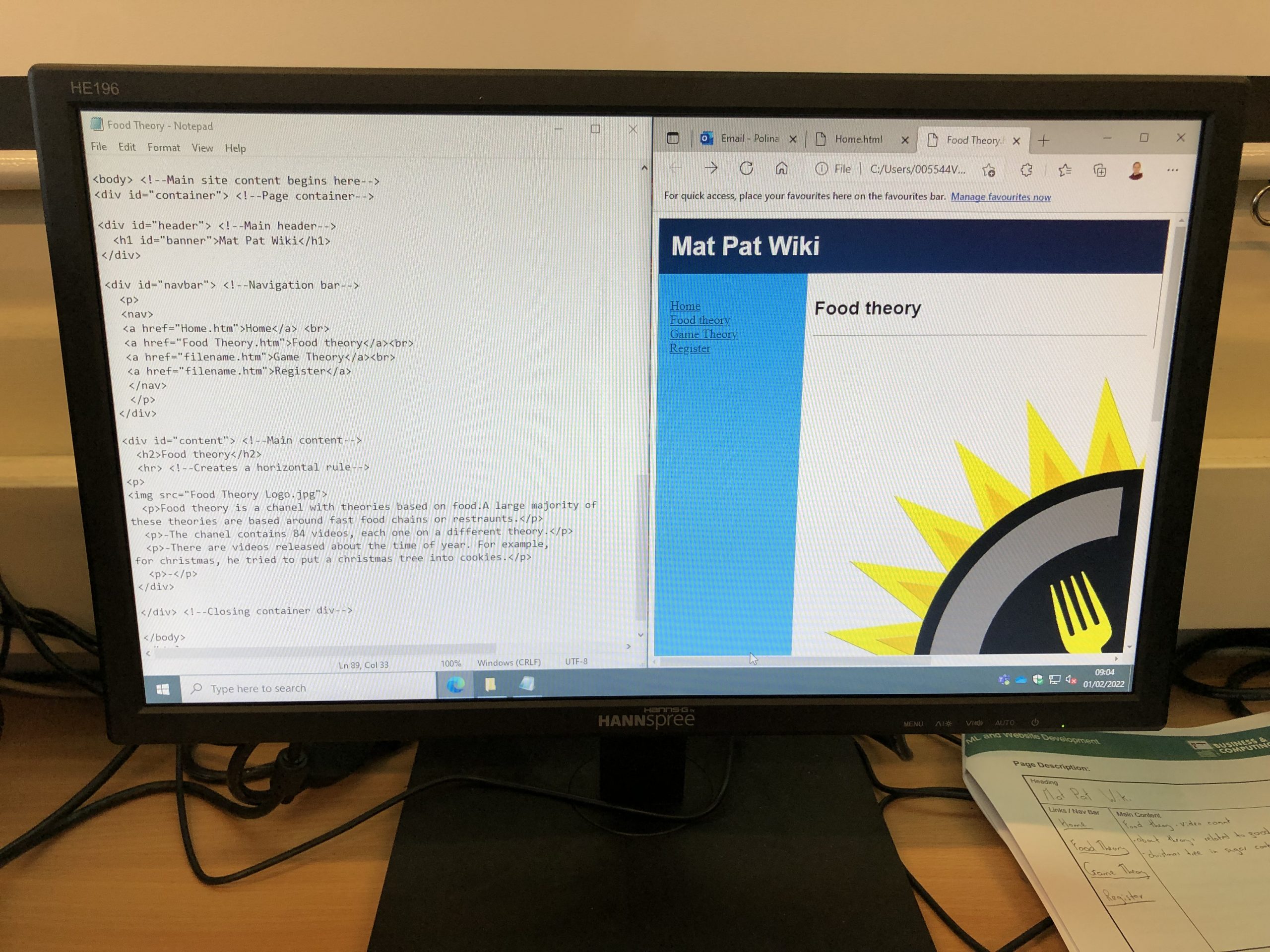 Year 8 Computing – creating websites – Paulet High School & 6th Form ...